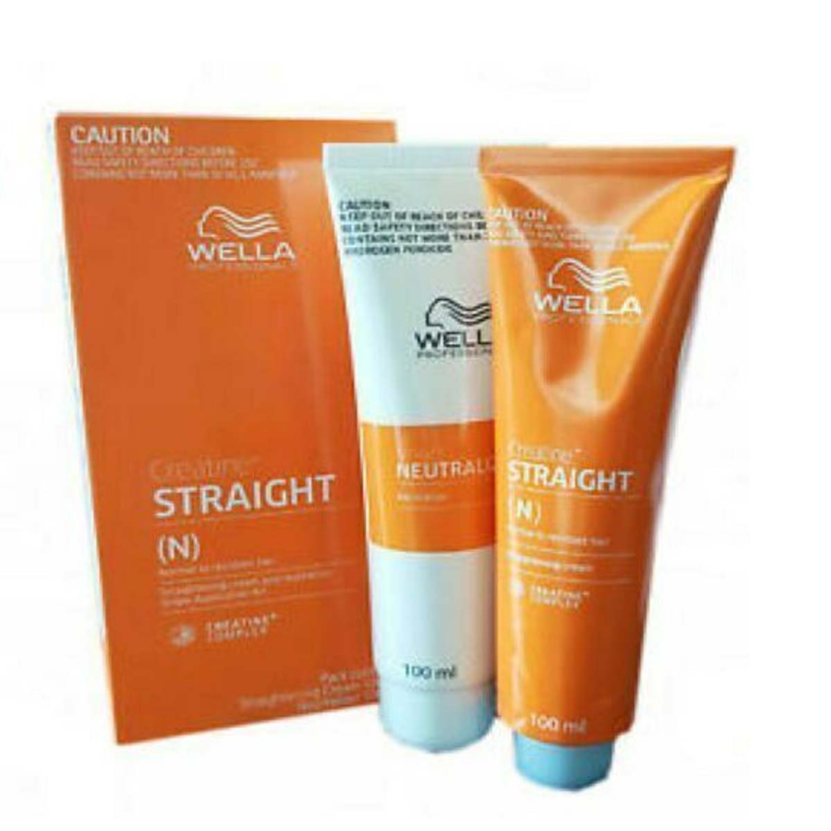 WELLA STRAIGHT Permanent Straight System Hair Straightening Cream 100 ...