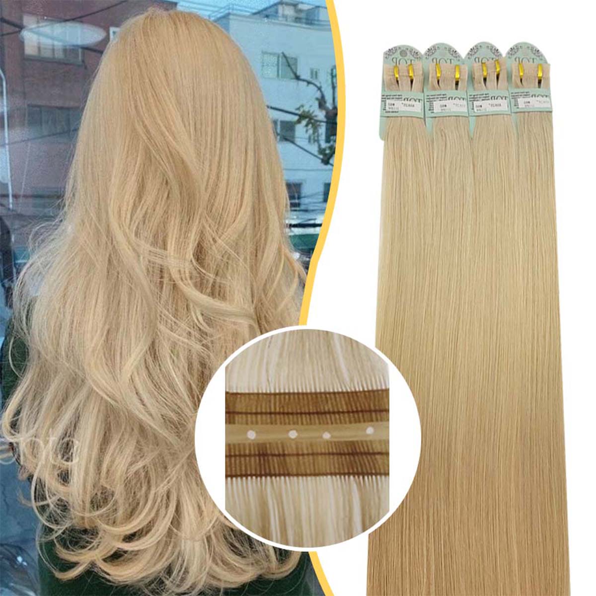 29" 20 Pieces Twins Tape Russian Hair Extensions – Hair Direction Australia